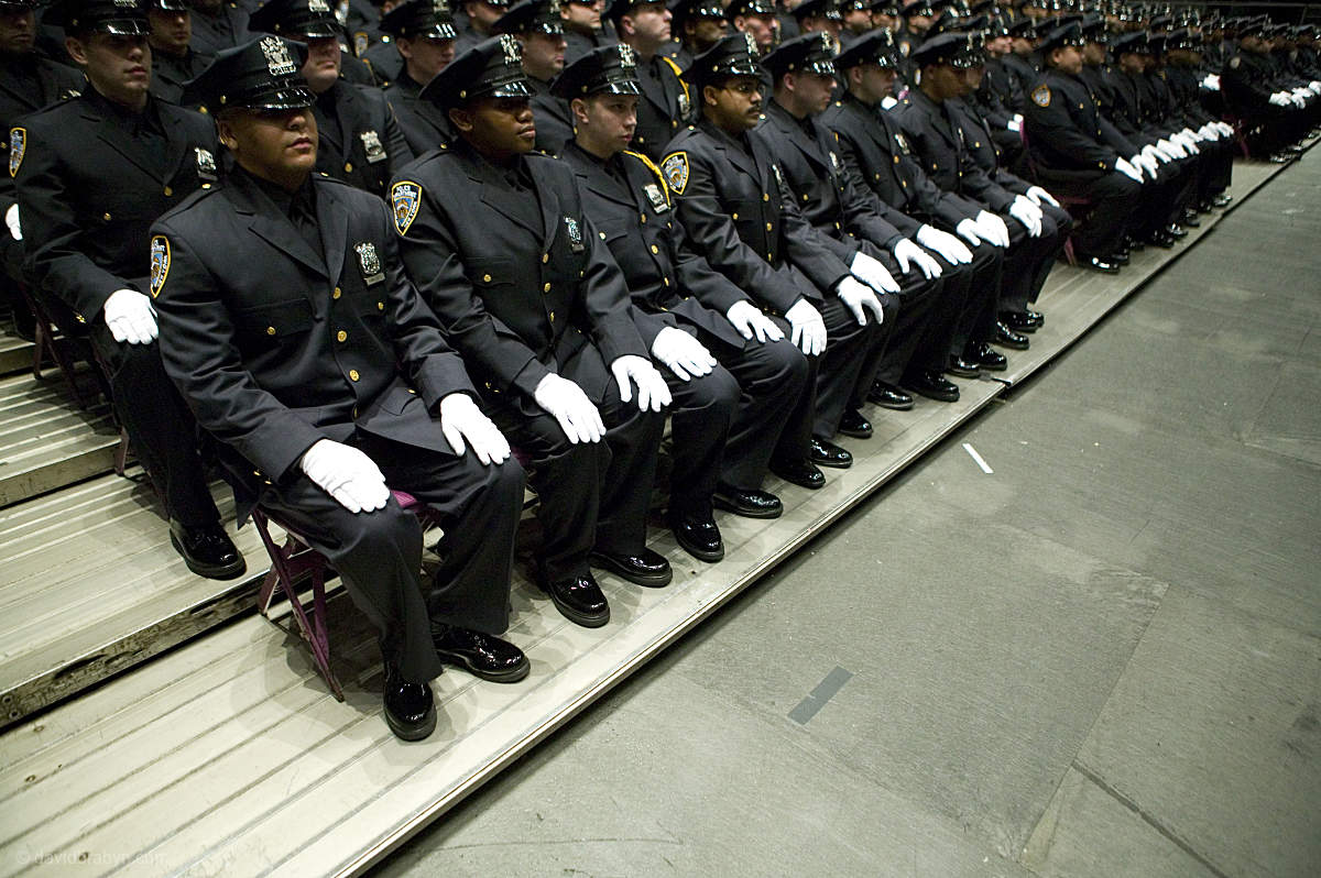 NYPD Graduation Ceremony - David Brabyn Photojournalist New York City
