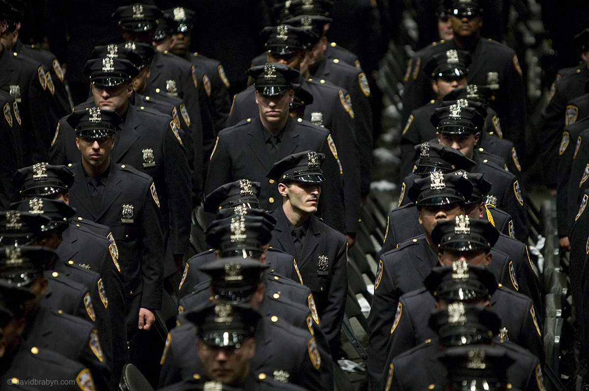 NYPD Graduation Ceremony - David Brabyn Photojournalist New York City