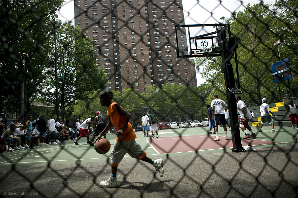 Rucker Park Tryouts - David Brabyn Photojournalist New York City