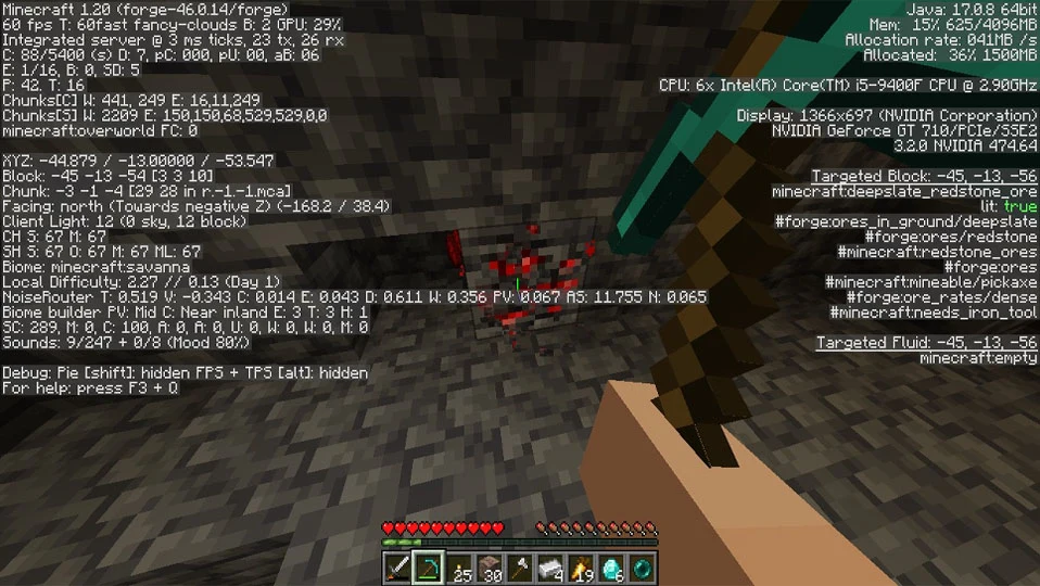 Como saber mis coordenadas en Minecarft Java y BedRock