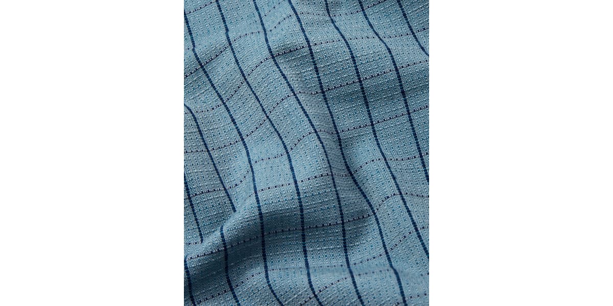 Grid Texture Blue — Fabric by the Yard