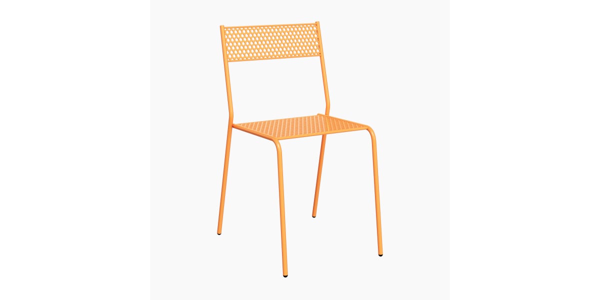 Signature Cafe Chair - Perforated Steel - One Size
