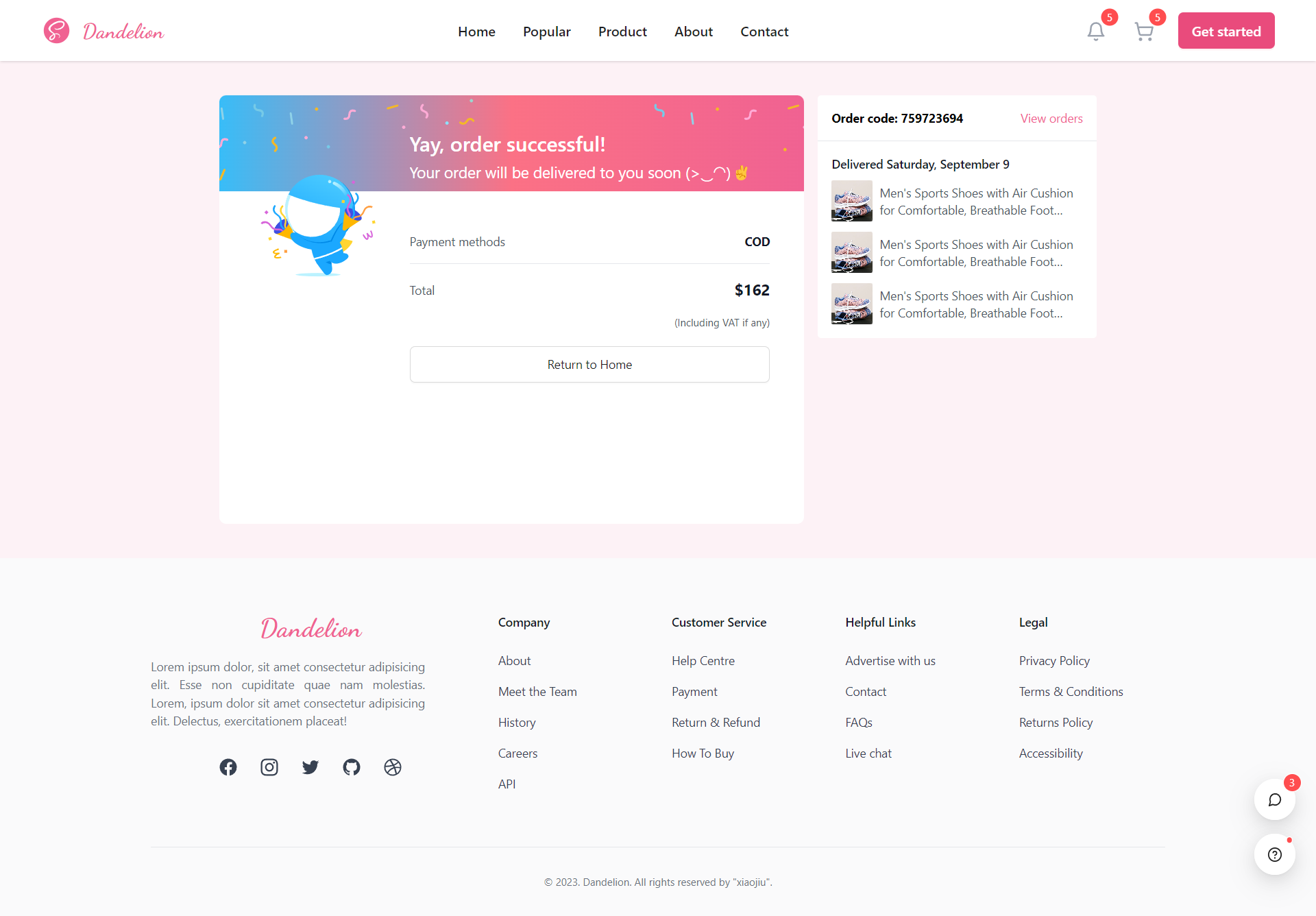 GitHub - xiaojiudev/dandelion_frontend