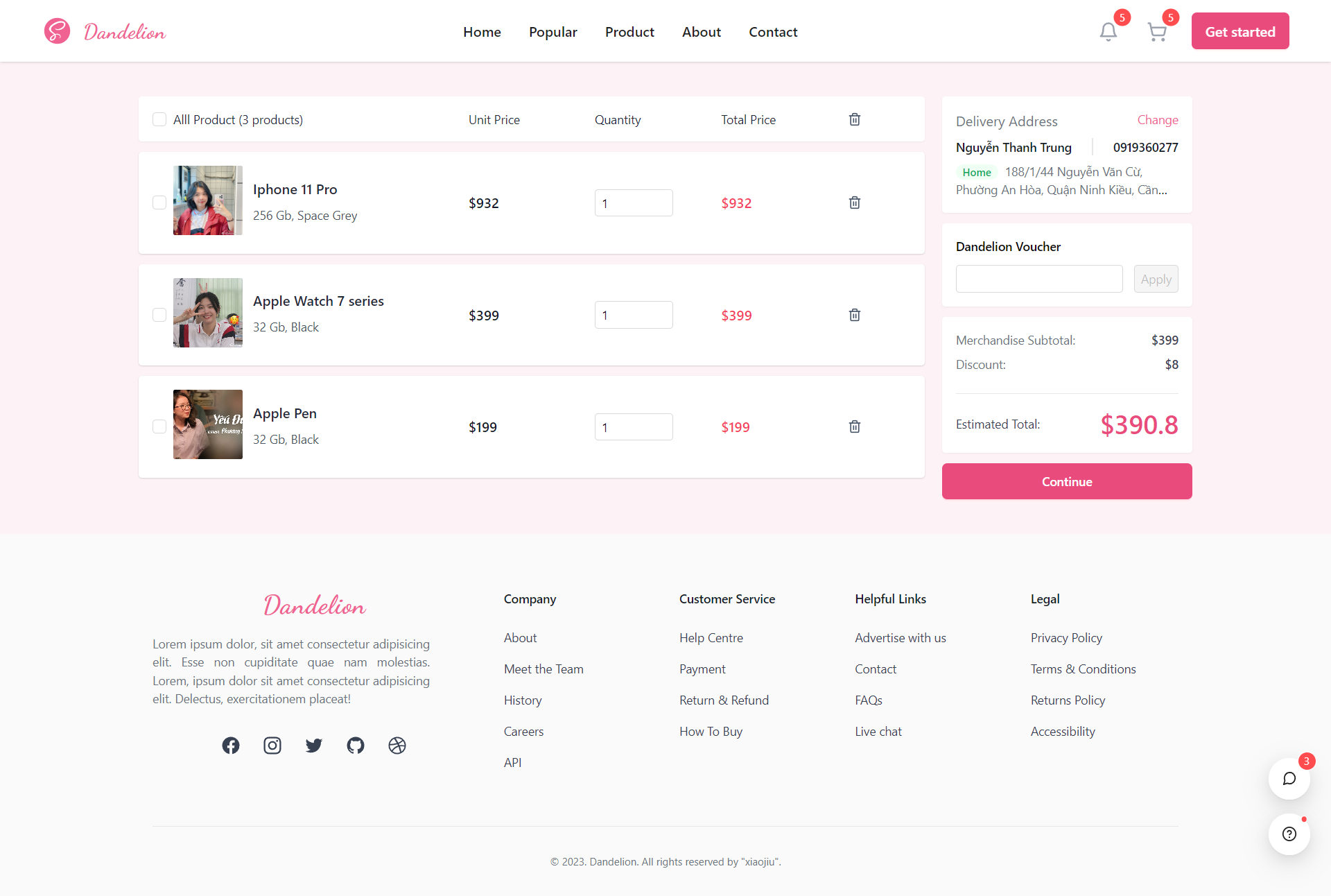 GitHub - xiaojiudev/dandelion_frontend