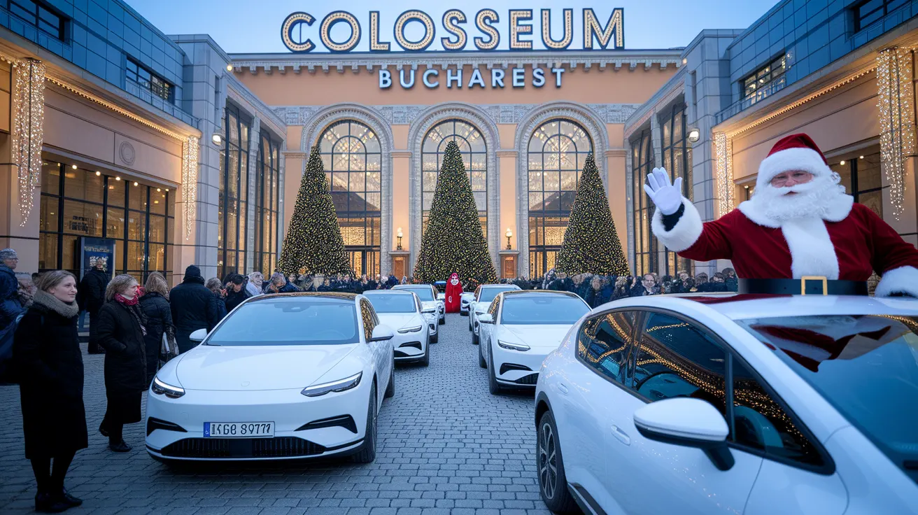 Santa Claus Arrives at Colosseum Mall with a 1,000 HP Electric Convoy ...