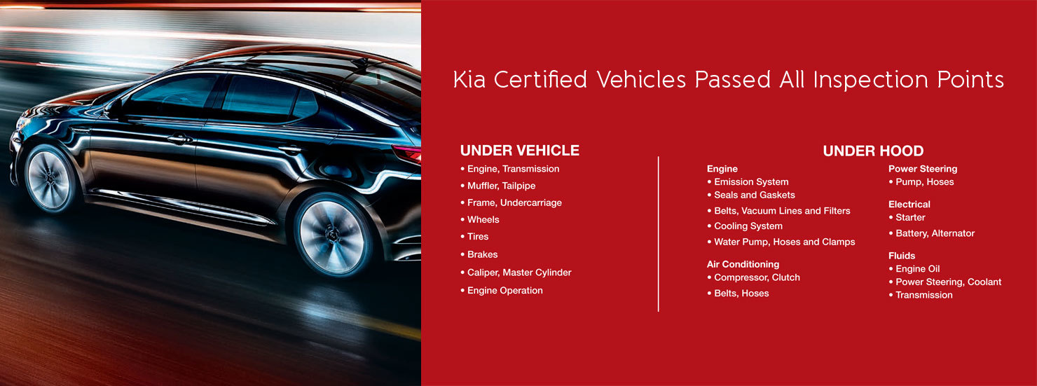 Kia Certified Pre-Owned Vehicle Program - Chuck Olson Kia