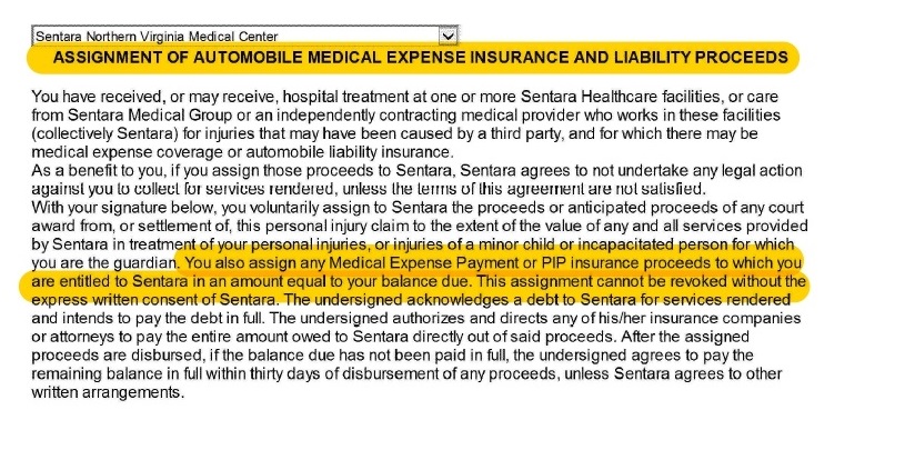 Sentara Health | Beware Surprise Billing Documents at the ER! | Blaszkow