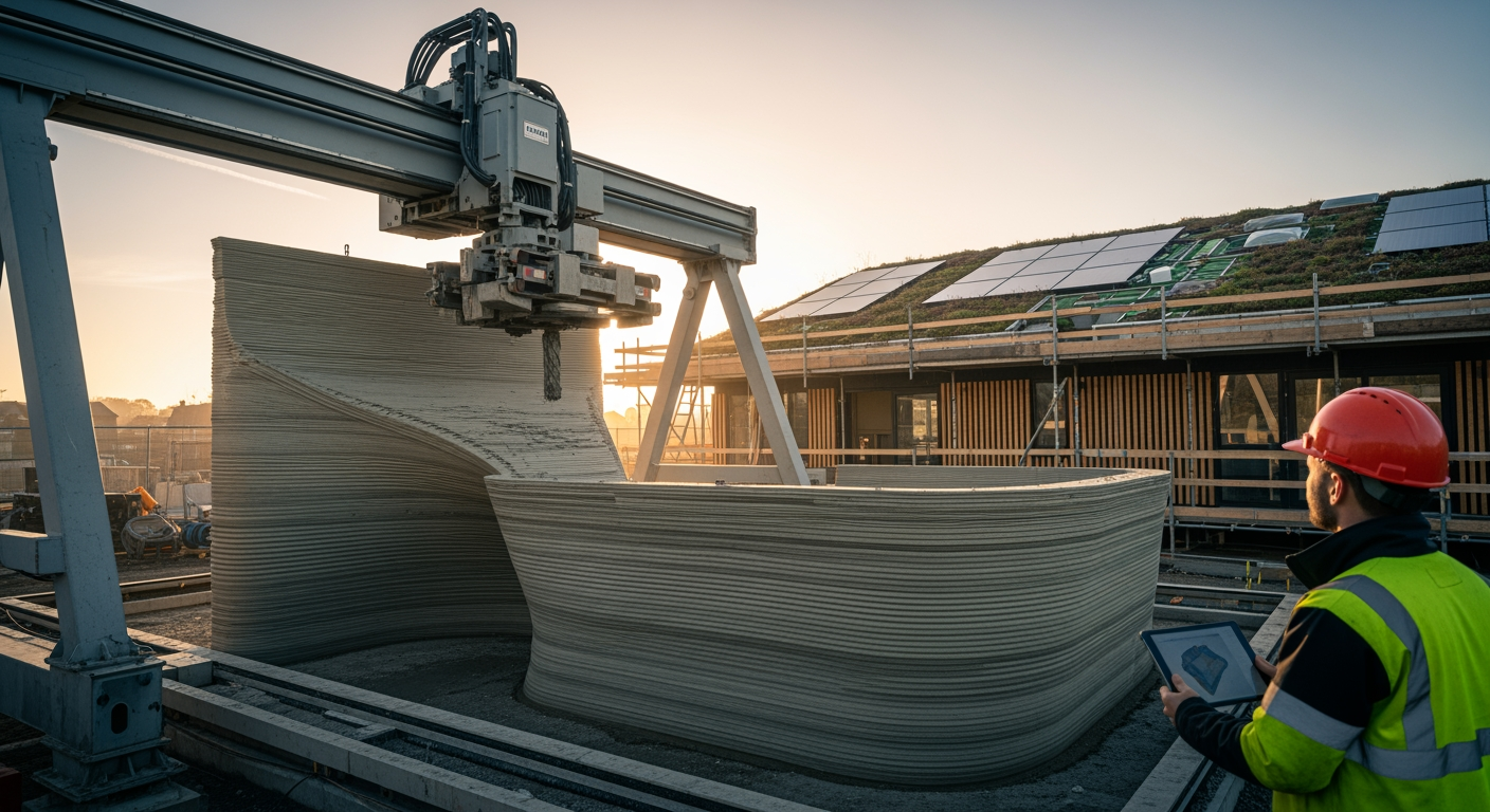 Avantages de l'impression 3D béton dans la construction durable 2026