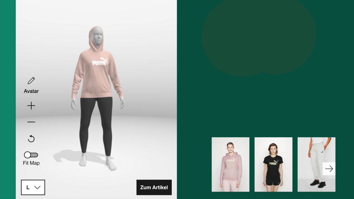 Zalando & Puma: Ankleiden per Avatar