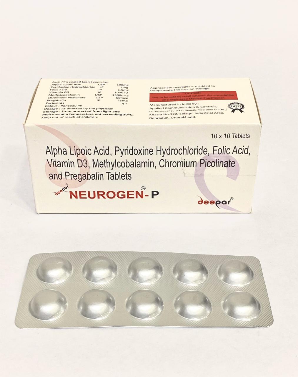 NEUROGEN-P Tab | Deepar Pharmaceuticals - A Leading Pharmaceutical ...