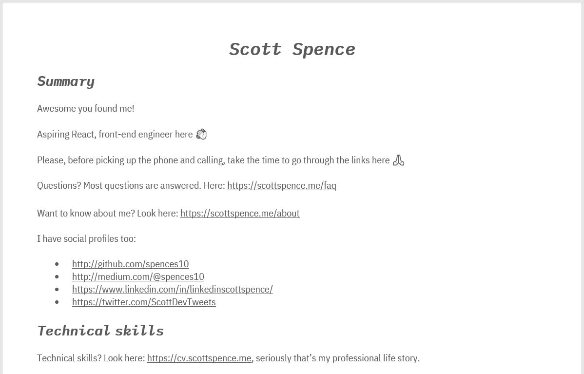 Turning a job hunt into a dev project - Scott Spence