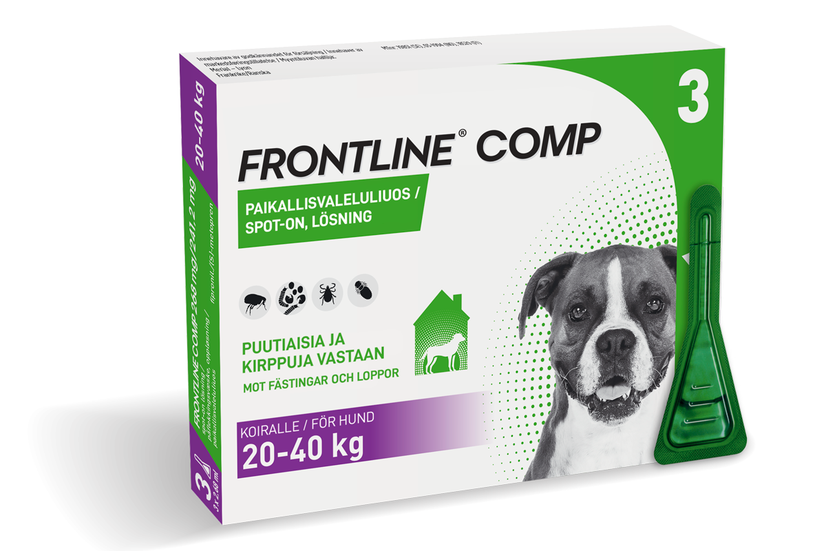 Frontline Comp paikallisvaleluliuos 3 x 2,68 ml - Vetcare | Vetcare