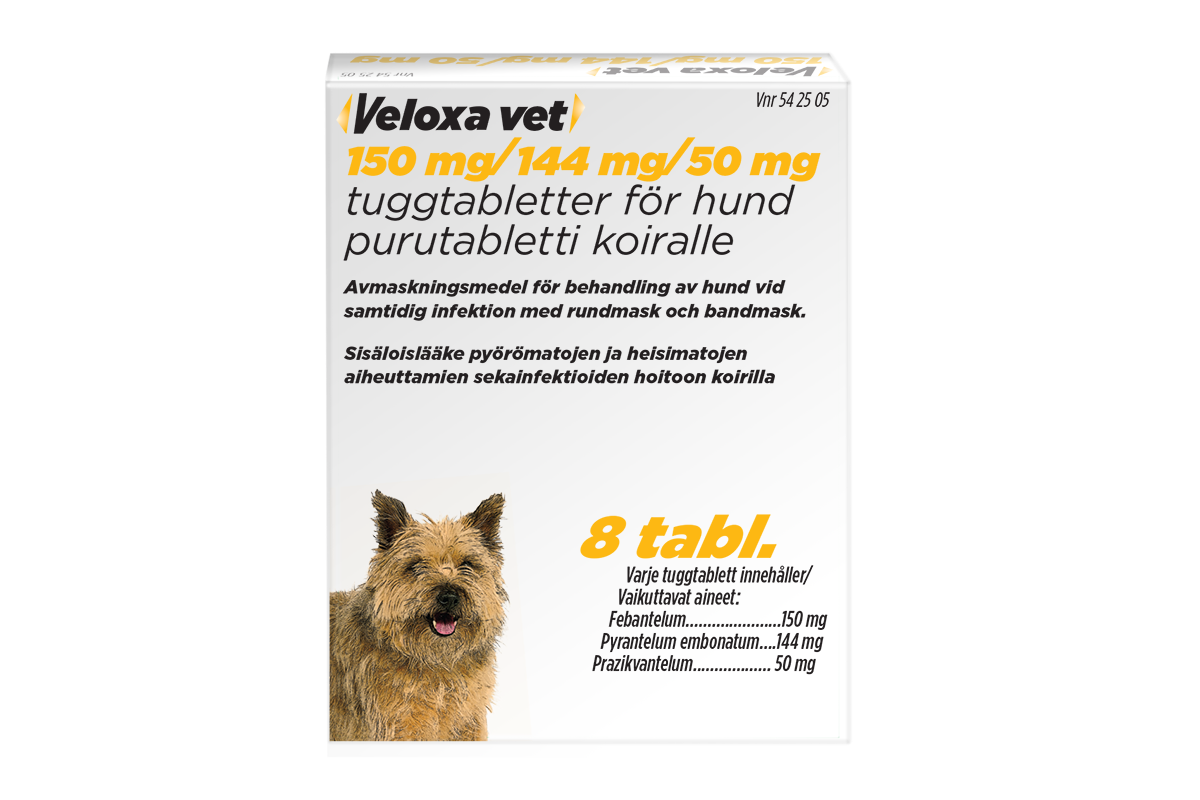 Veloxa vet 150 mg/144 mg/50 mg 8 tablettia - Vetcare | Vetcare
