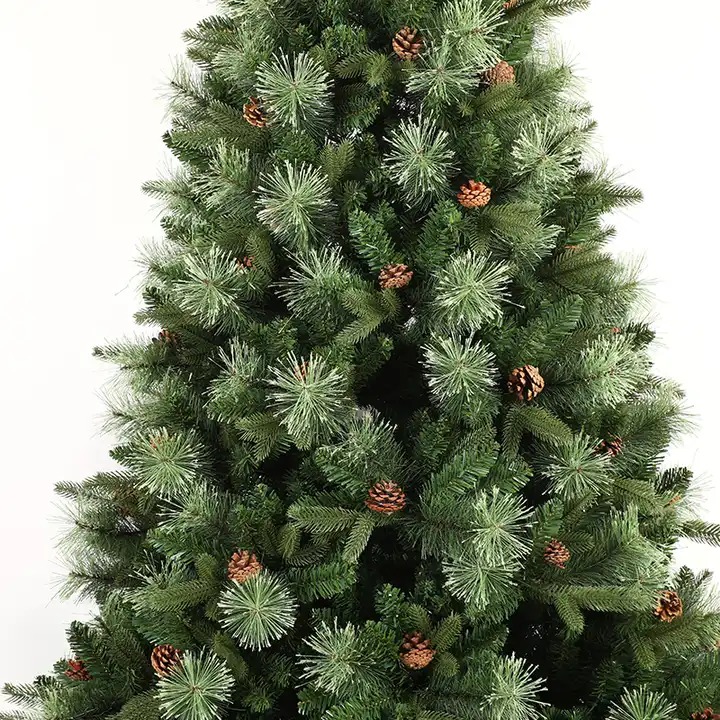 Arbol de Navidad Coposo y Realista con Piñas 240 cm 2.4 m GENERICO ...