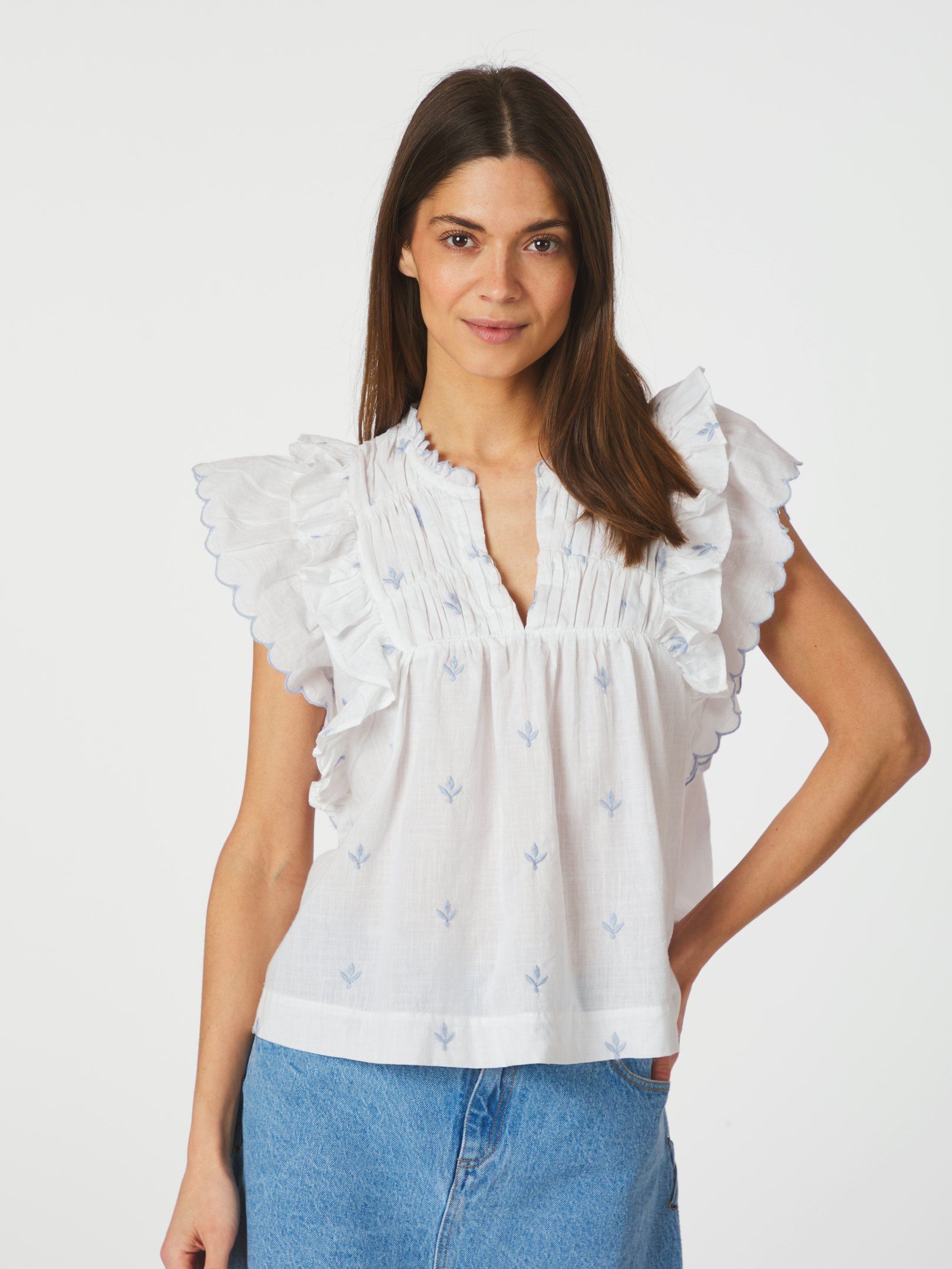Jayla Embroidery Top