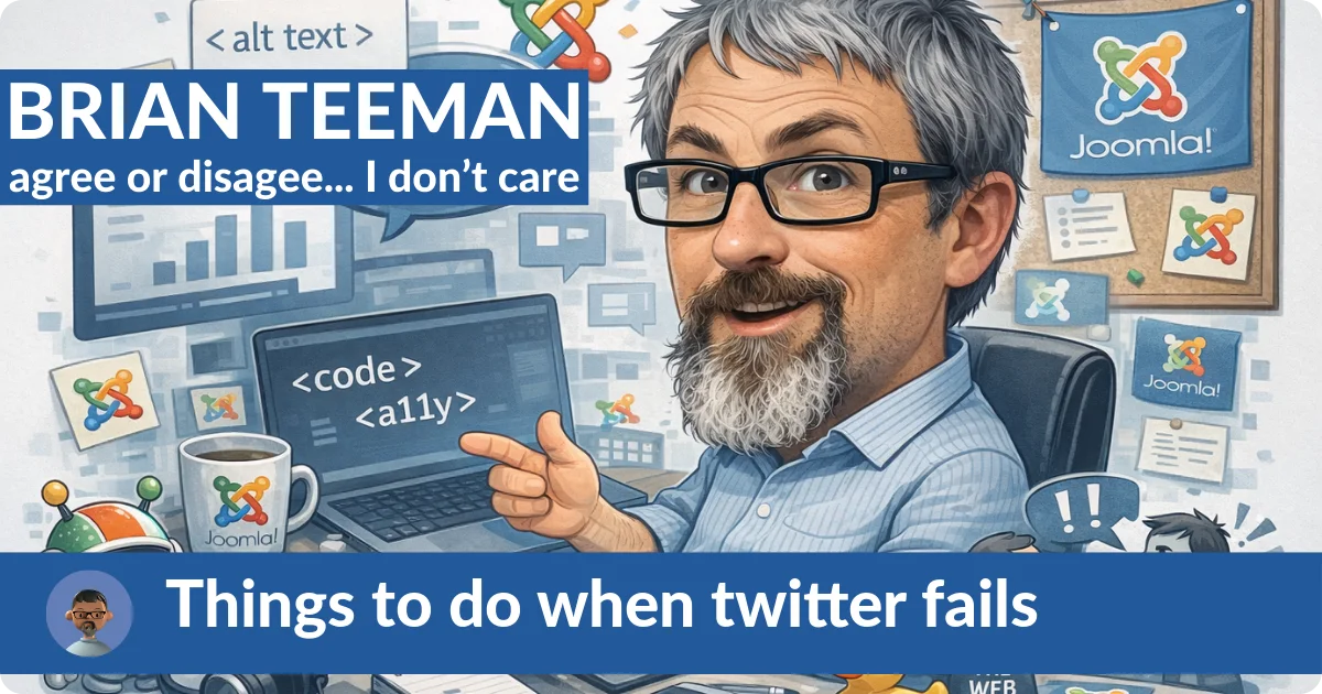 Things to do when twitter fails
