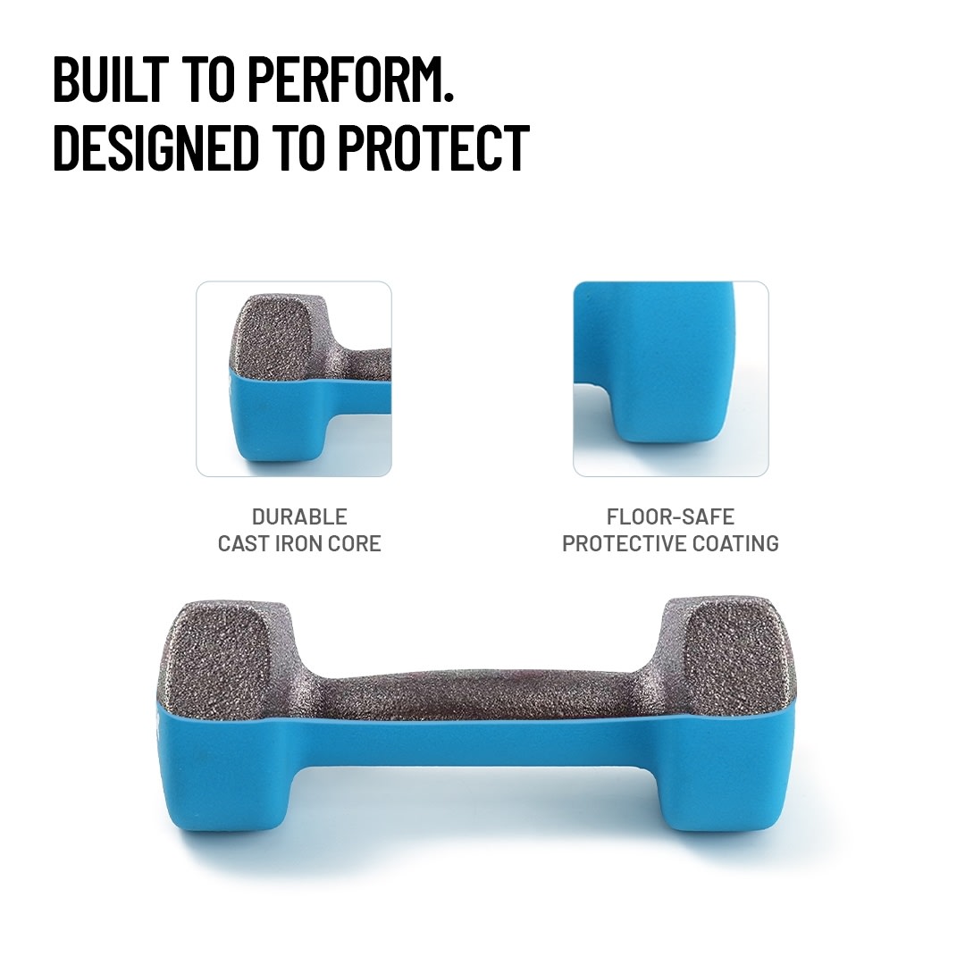 Axox Fitness Neoprene Dumbbell - Pair | Color-Coded Weights for ...