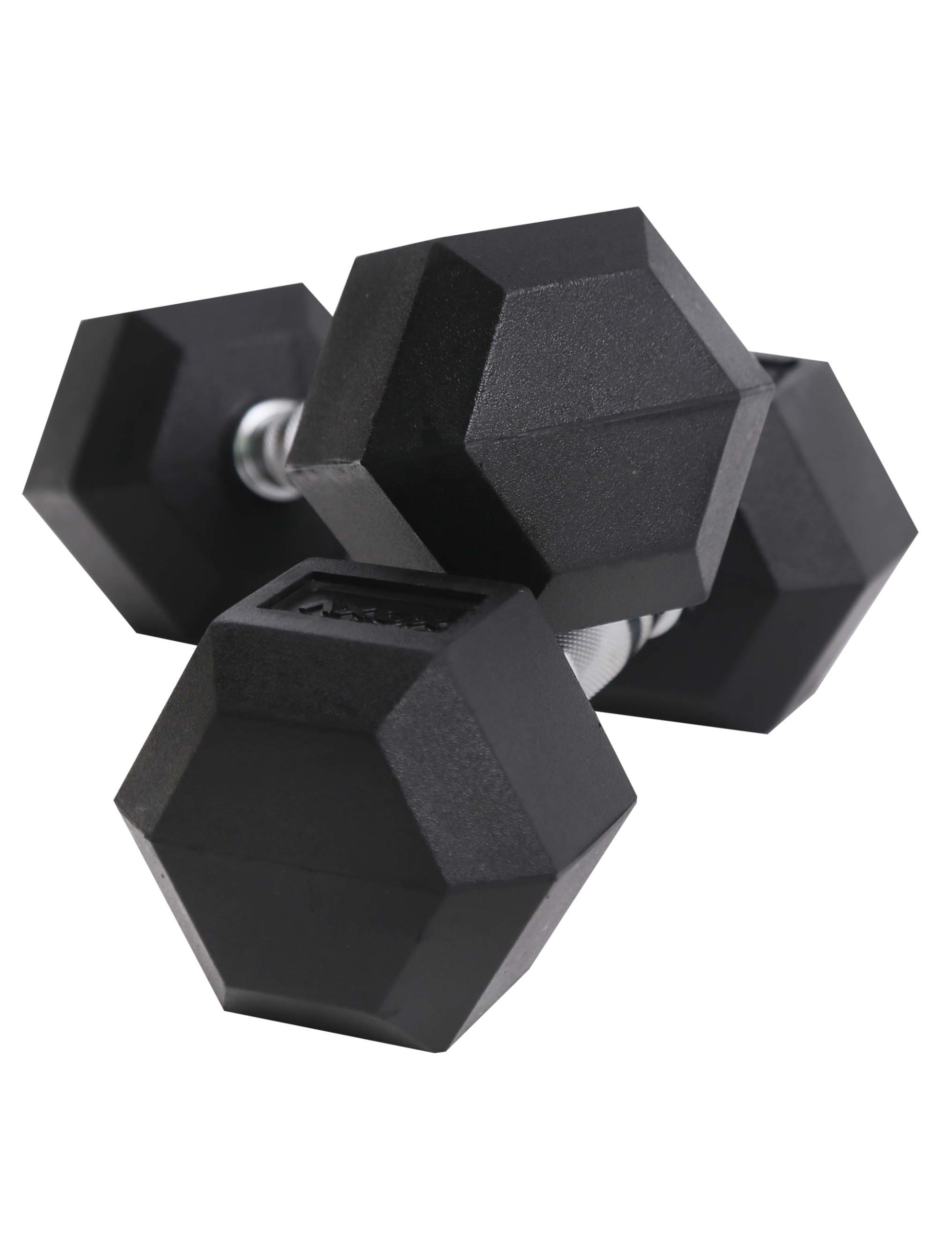 Axox Hex Rubber Coated Dumbbell | 2.5 to 25 Kg | Pair | Axox Fitness