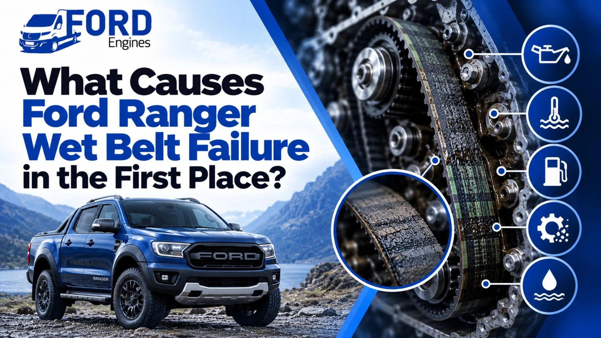 Ford Ranger Wet Belt Symptoms Warning Signs And Causes Ford Engines