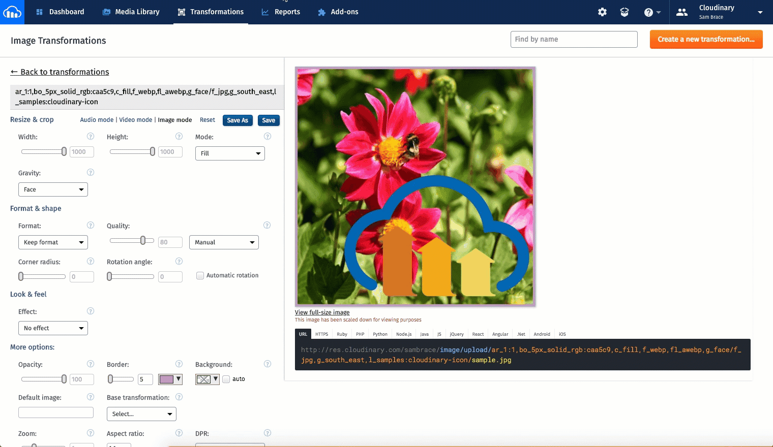 Developing And Using Named Transformations With Cloudinary Images And Videos Cloudinary Support