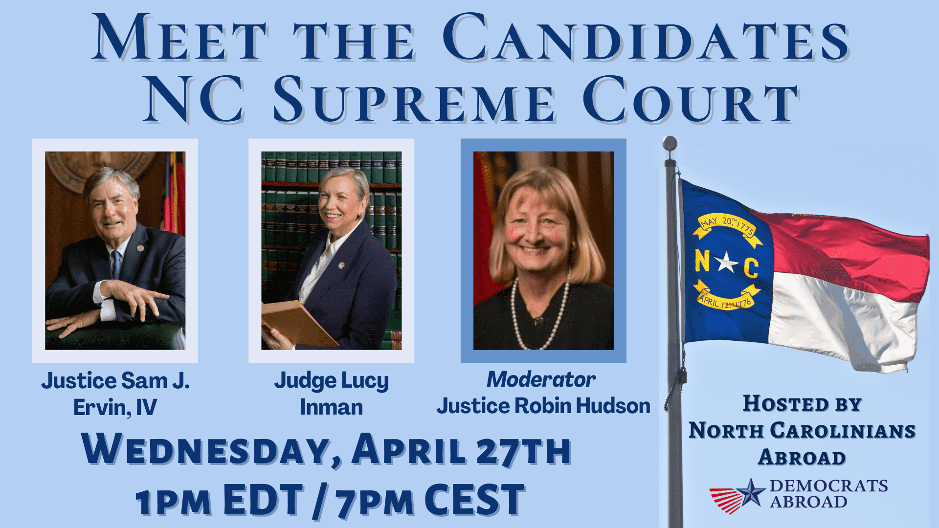 Meet the Primary Candidates - NC Supreme Court