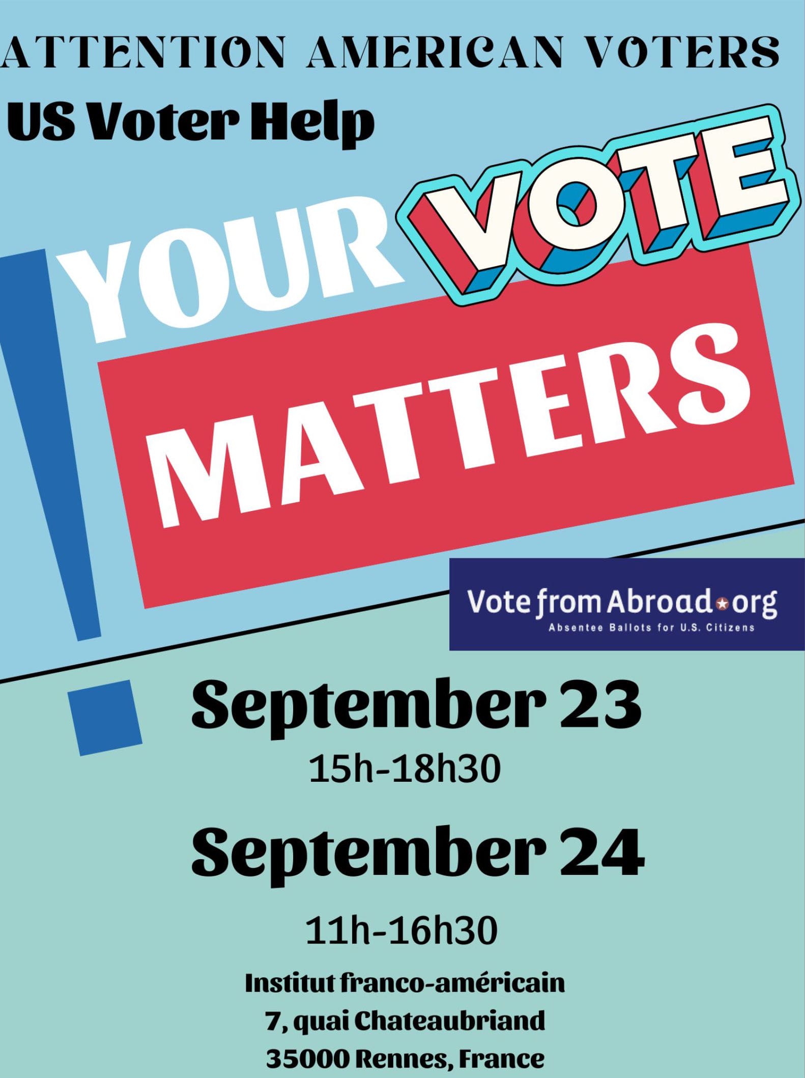 US voter help in Rennes