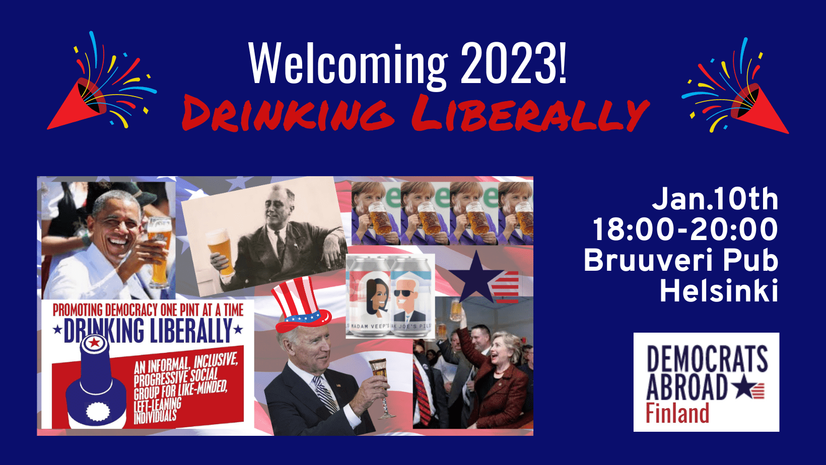 Drinking Liberally Helsinki: Welcoming 2023!