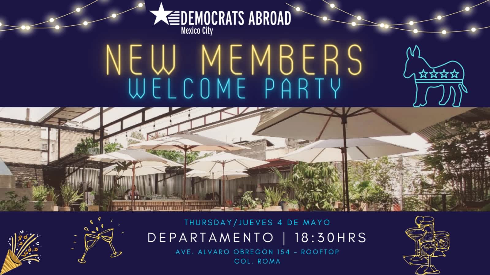 New Members Welcome Party! / ¡fiesta de bienvenida para los nuevos ...