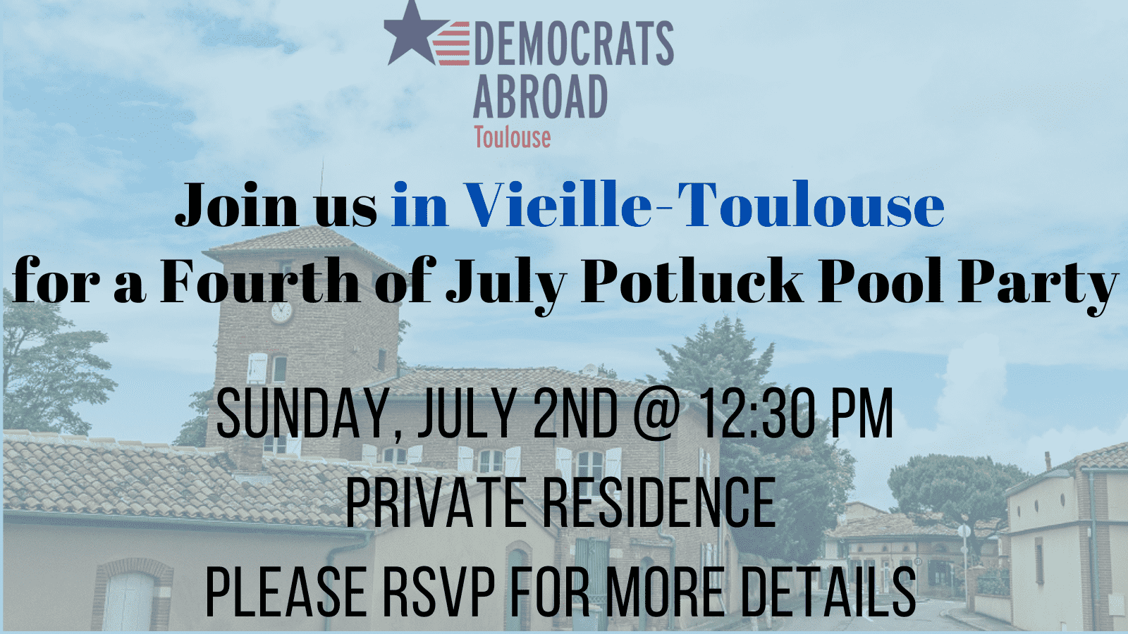 Toulouse Independence Day Potluck Pool Party