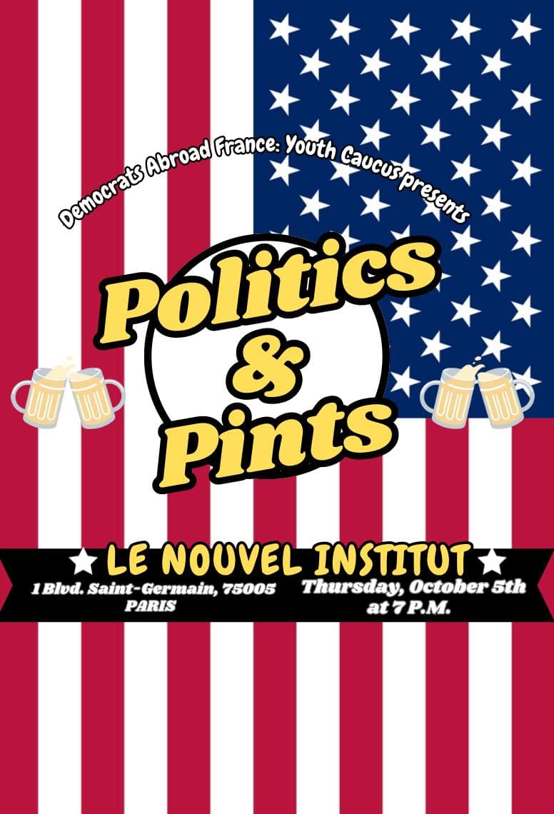 Politics and Pints with DA France Youth Caucus