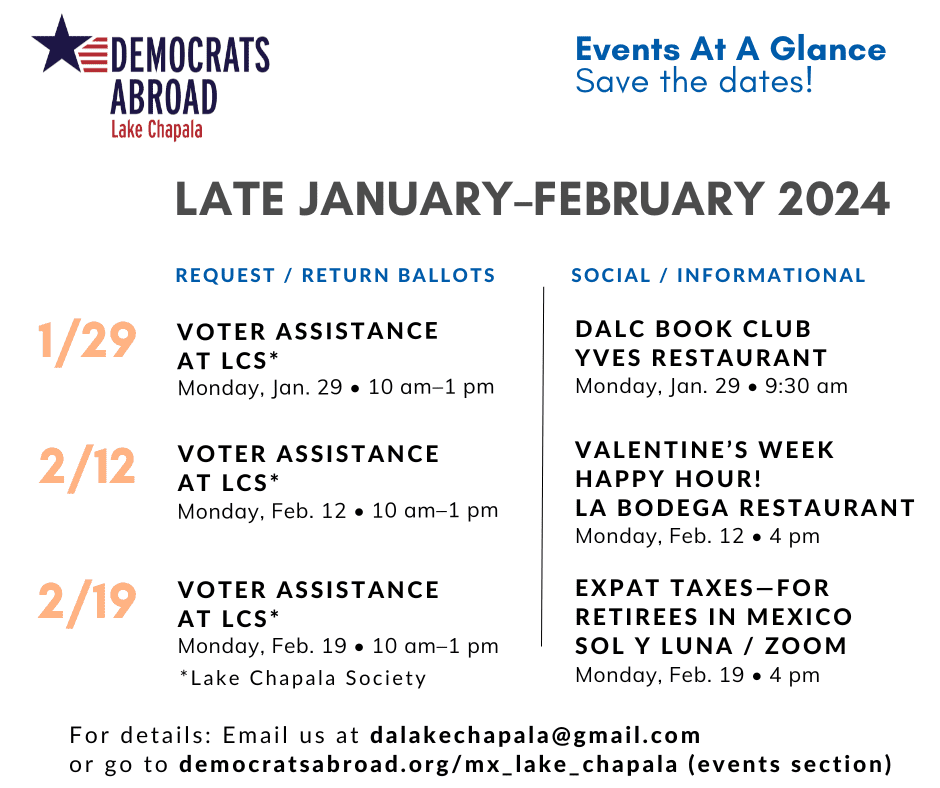 January-February Events • At A Glance (preview!)