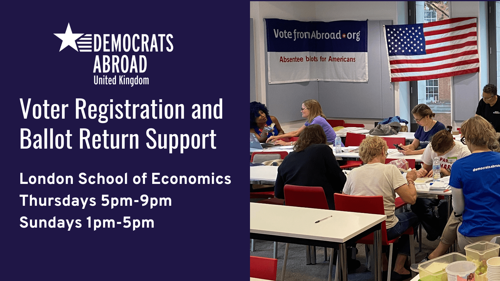 DAUK Voter Registration and Ballot Return Support - Election Night