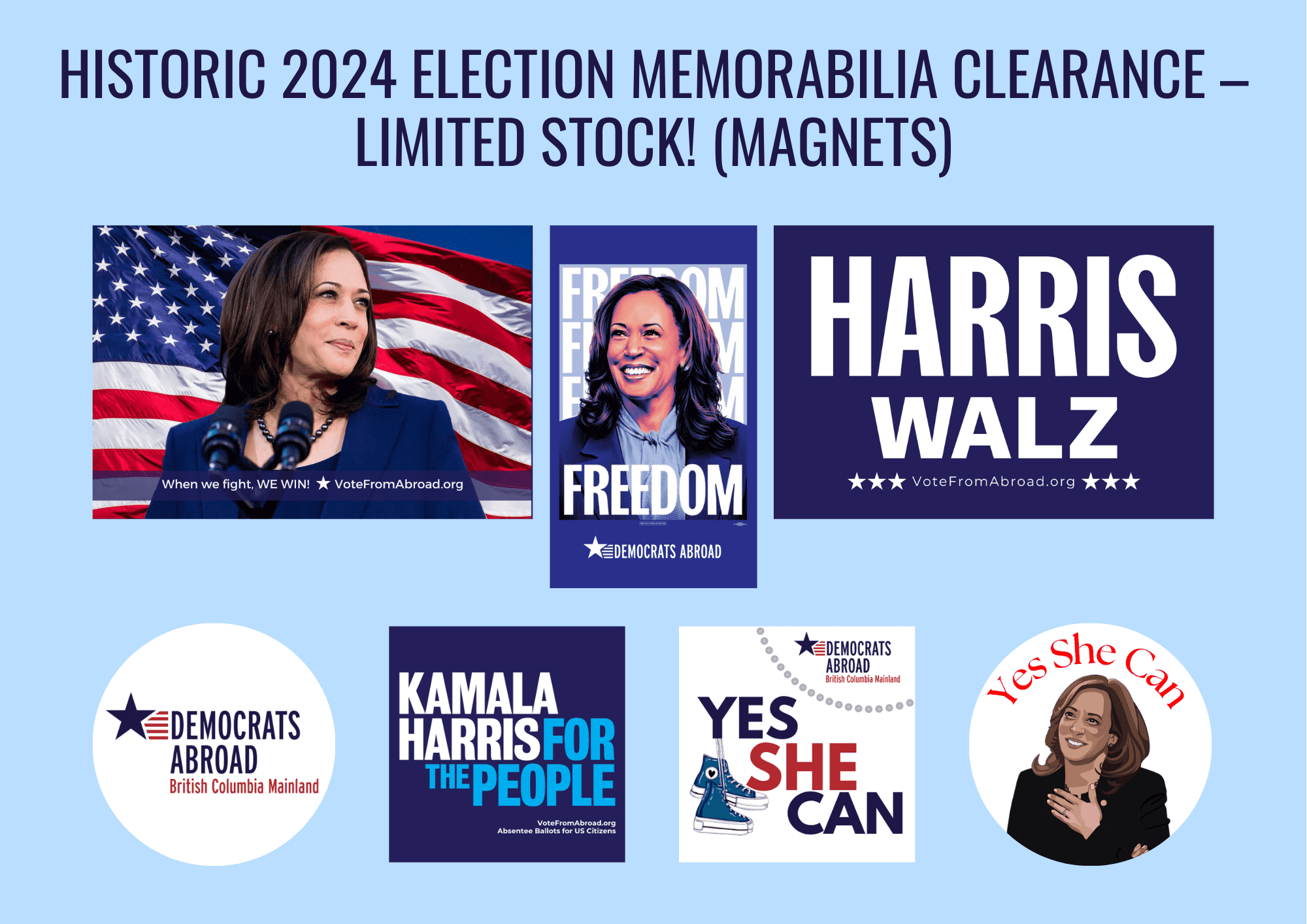 Historic 2024 Election Memorabilia Clearance – Limited Stock!