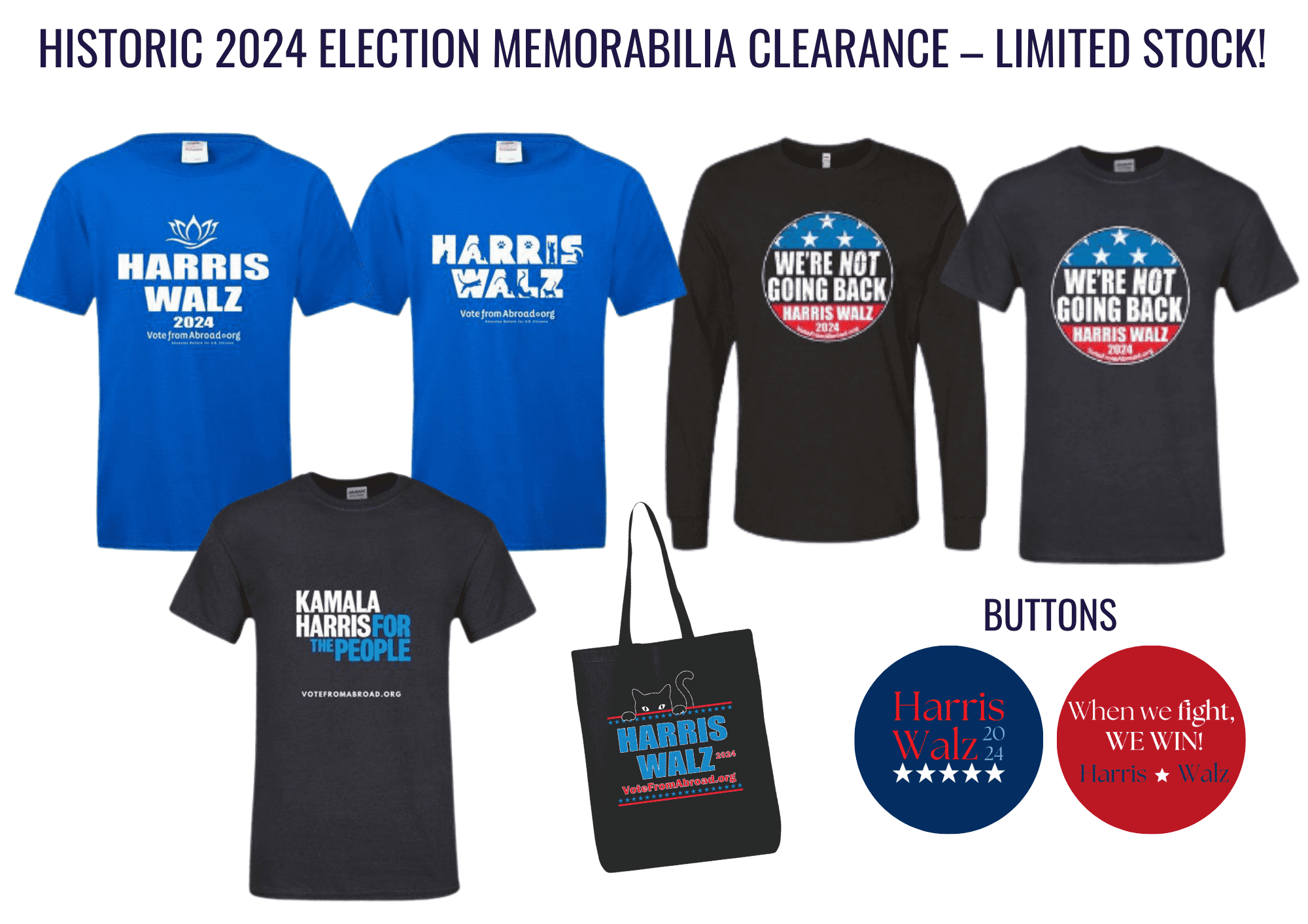 Historic 2024 Election Memorabilia Clearance – Limited Stock!