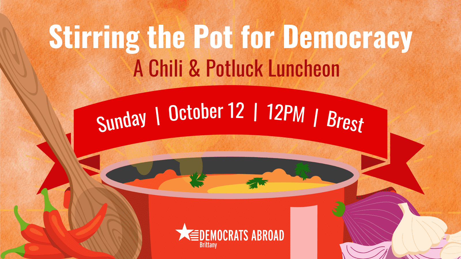 Stirring the Pot for Democracy: A Chili & Potluck Luncheon