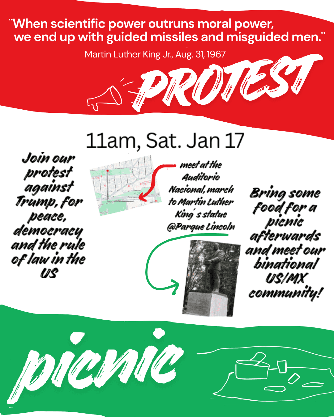 January MLK Jr Commemoration Protest and Picnic
