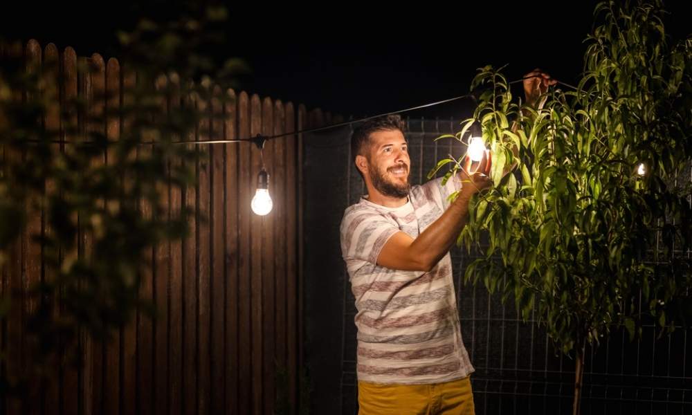 How to Hang Outdoor String Lights - Creative Light