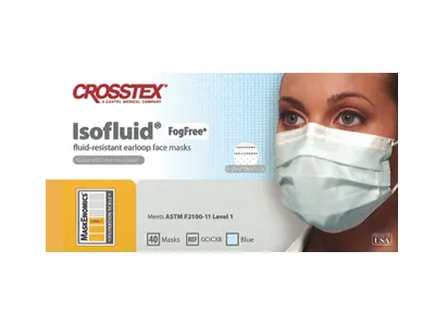 Isofluid fogfree earloop mask blue - denta.be