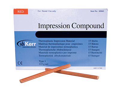 Impression Compound rouge (bâtons) - denta.be