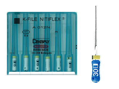 K-File Nitiflex colorinox 12N 25 mm assortiment 15-40 - denta.be
