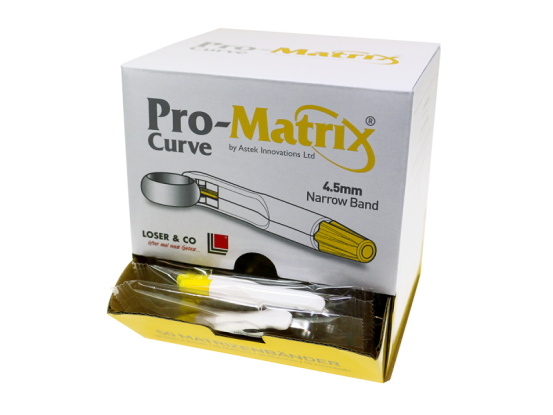 Pro-Matrix Curve small/jaune 4,5 mm - denta.be