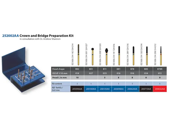 Diatech Crown and Bridge Preparation Kit - denta.be