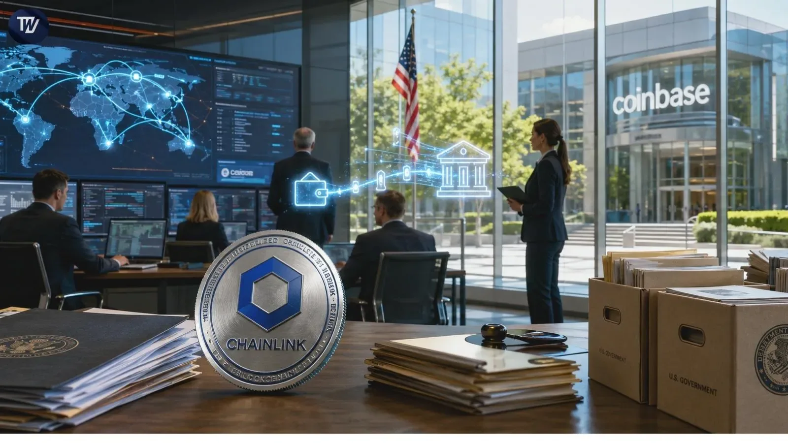 U.S. Government Moves $768K In LINK To Coinbase Prime