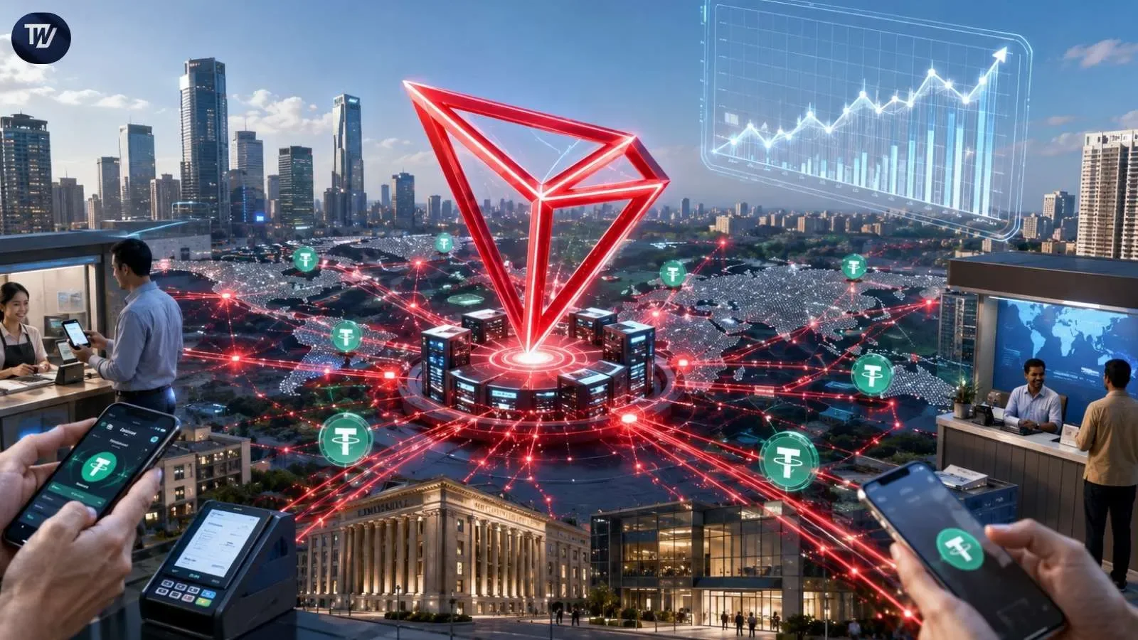 TRON Transactions Surge Record 14.3M Daily Activity Breaks