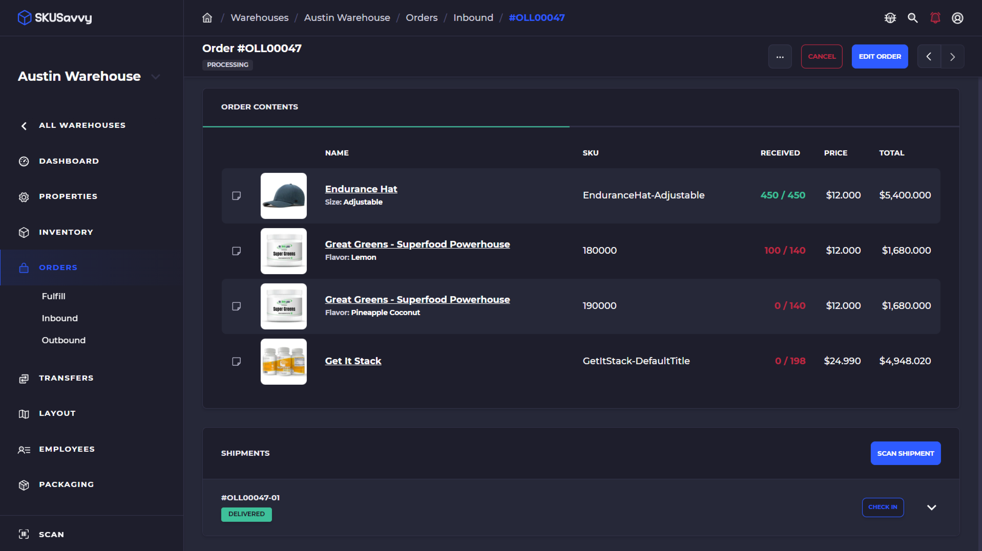 Simple Purchase Order Management for Shopify