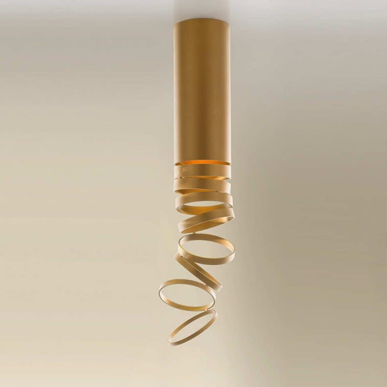 Artemide Decomposè Light Gold Ceiling Lamp | Deplain.com