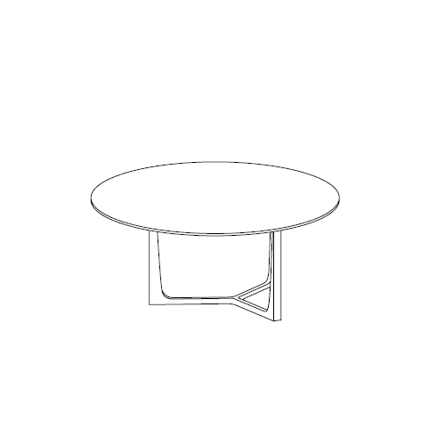 Poliform Concorde Round Table | Deplain.com