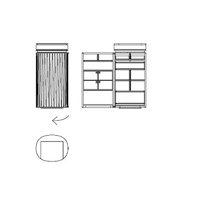 Giorgetti Houdini Cabinet | Deplain.com