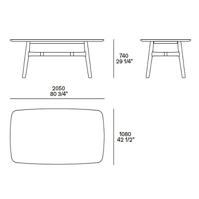 Poliform Curve Table | Deplain.com