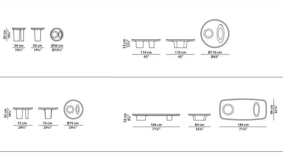 Baxter Calix Coffee Table | Deplain.com